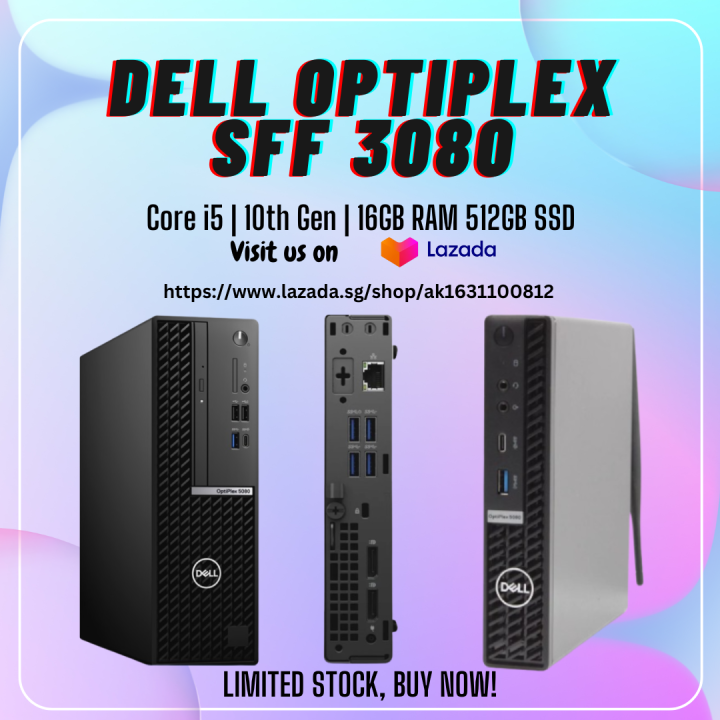 Dell Optiplex SFF (Small Form Factor) 3080 | i5-10th Gen | 16GB RAM ...