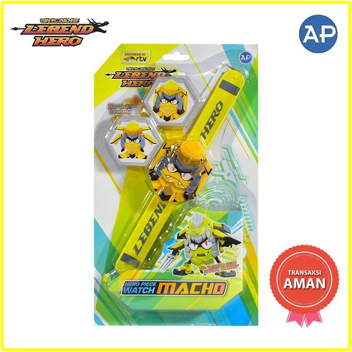 Legend Hero Piece Watch Kuning Macho Mainan Toys Anak Laki Jam Tangan ... Legend Hero Piece Watch Kuning Macho Mainan Toys Anak Laki Jam Tangan ...