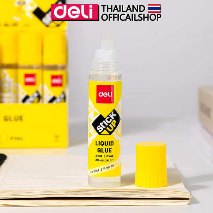 Deli กาวน้ำแบบพกพา 30ml Liquid Glue A251 (แพ็ค 1 ขวด) กาว กาวใส กาวน้ำ ...