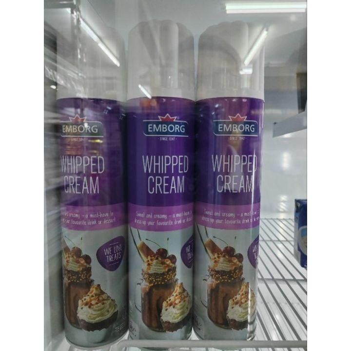 EMBORG Whipped cream spray 500g Delivery Klang Valley Only (Non COD ...