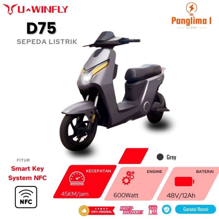 Sepeda Listrik Uwinfly D75 600W Motor Power Terbaru 2025 Garansi Resmi Uwinfly Indonesia ...