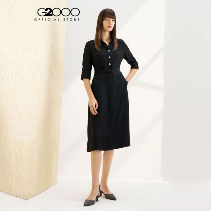 G2000 เดรสสำหรับผู้หญิง ทรง Fit & Flare Shape รุ่น 4123110699 BLACK ...