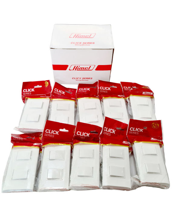 HIMEL 2 GANG 2 WAY SWITCH BUTTON (BOX OF 10) | Lazada PH