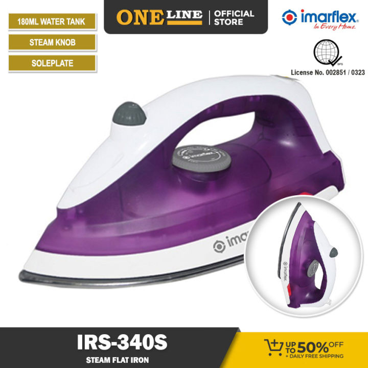 ONELINE l Imarflex IRS-340S Steam Flat Iron Stainless Steel | Lazada PH