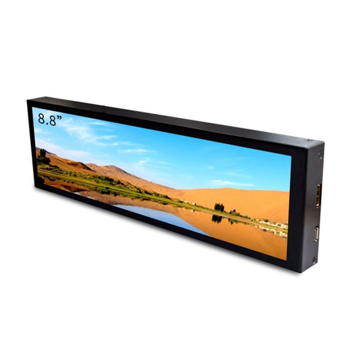 8.8 Inch -Compatible Touch Long Wide Monitor with Case PC Temperature ...