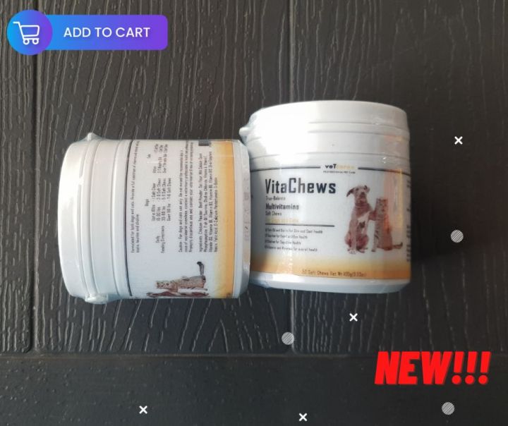 VetCore+ VitaChews Multivitamins (50 Soft Chews) for Dogs and Cats ...