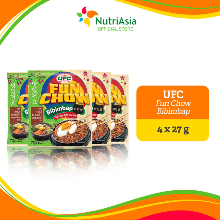 UFC Fun Chow Korean-Style Rice Mix Bibimbap 27g Bundle of 4 | Lazada PH