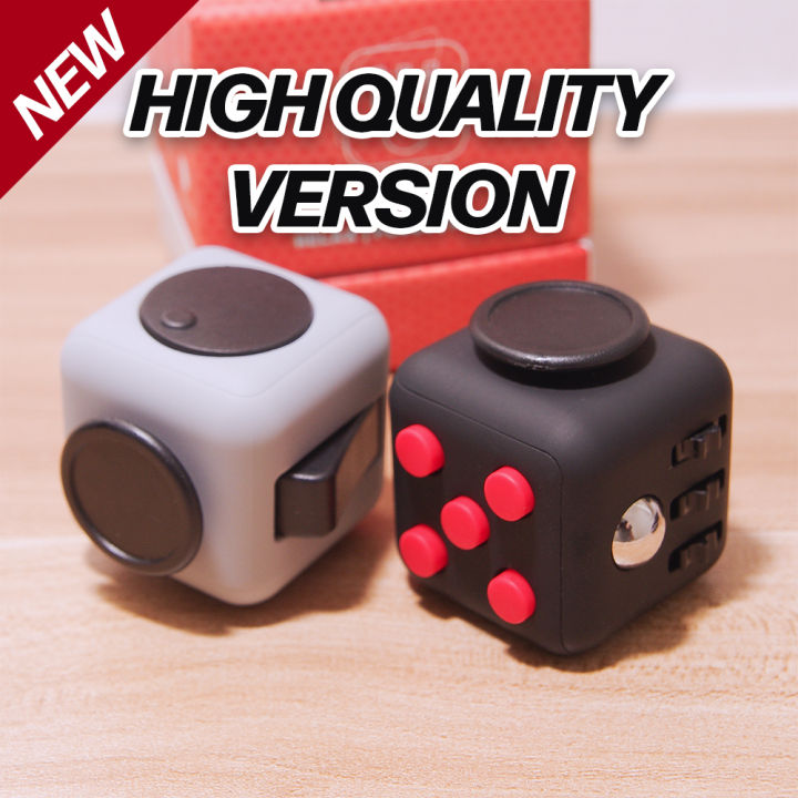 Premium Fidget Cube Toy High-Quality ABS & Smooth Mechanism 6-Side ...