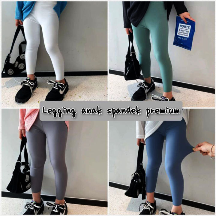 Legging Anak Perempuan Usia 0 - 12 Tahun Bahan Spandek LICIN / Celana ...