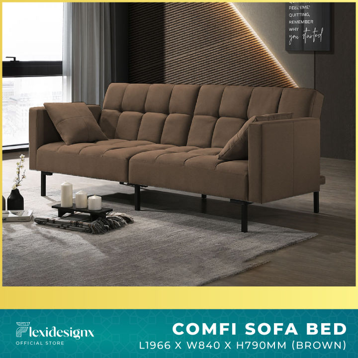 Comfi 3 Seater Sofa Bed / Strong 3 Motions Gear Mechanism / Living Room ...