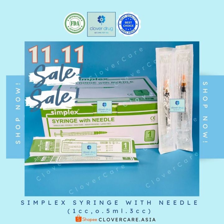SIMPLEX Syringe w/Needle (box) | Lazada PH