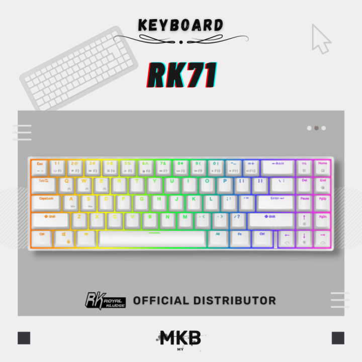 [READY STOCK] Royal Kludge RK71 Mechanical Keyboard Kit Hot-Swap ...