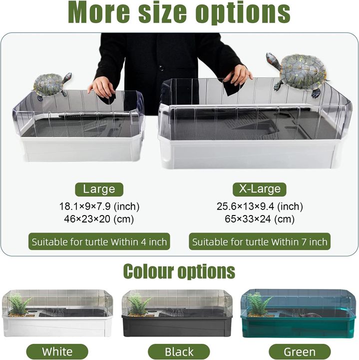 Turtle Aquarium Turtle Tank kit Includes Accessories with Water Filter ...