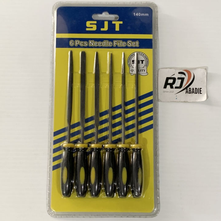 Kikir Gagang Karet Set 6pcs SJT Setengah Bulat Flat Gepeng Segitiga ...