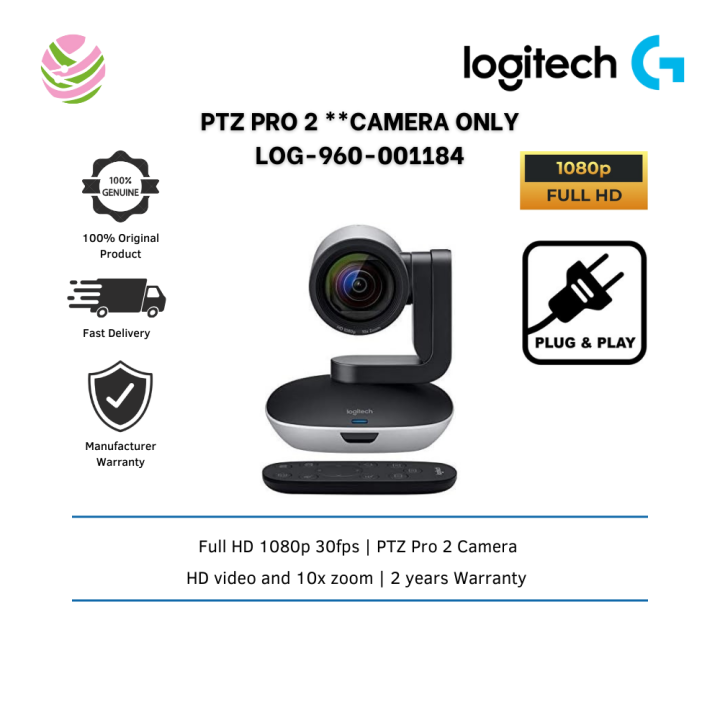 Logitech PTZ Pro 2 LOG-960-001184 HD 1080p Video Camera Webcam with ...