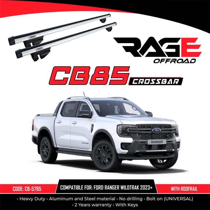 NEW RAGE OFFROAD HEAVYDUTY CROSSBAR ALUMINUM SILVER CB85 FOR FORD ...