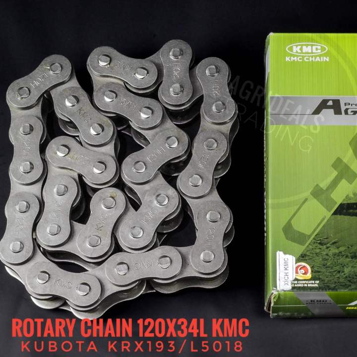 ROTARY CHAIN KMC 120x34L KUBOTA KRX193 ROTAVATOR L5018 W9522-5209-0 ...