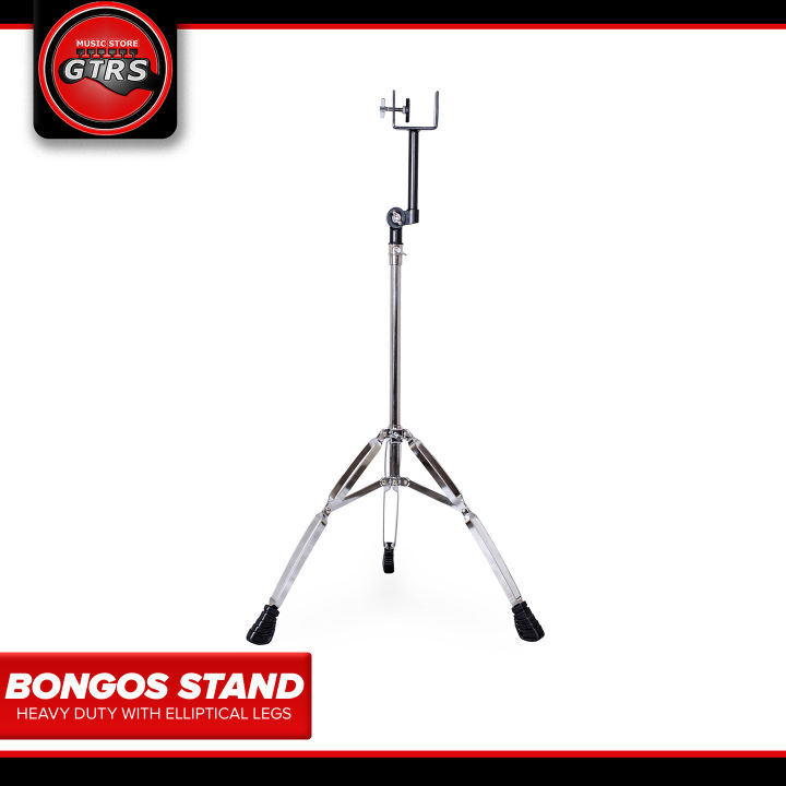 Heavy Duty Bongos Stand with Elliptical Legs - Chrome Finish | Lazada PH