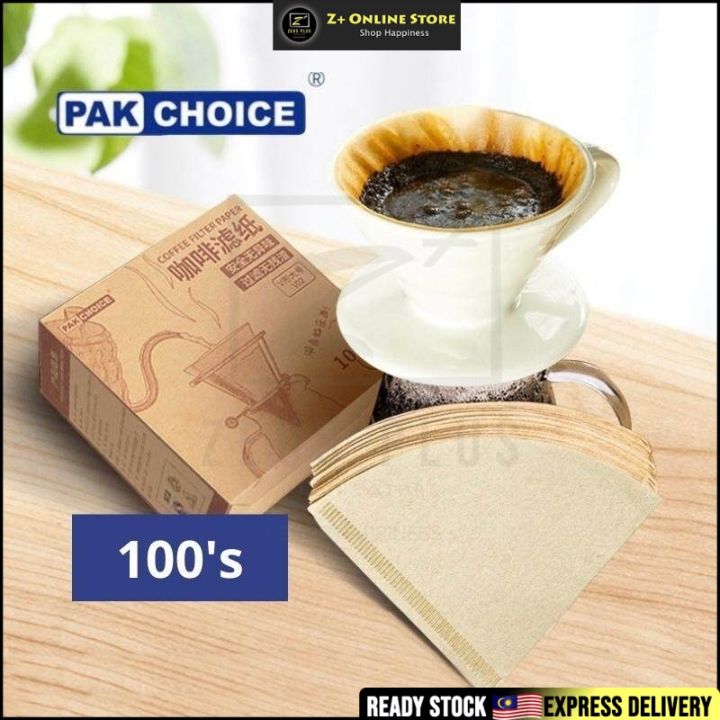 PAK CHOICE Pour Over Drip Coffee Filter Paper for V60 V shape Wave ...
