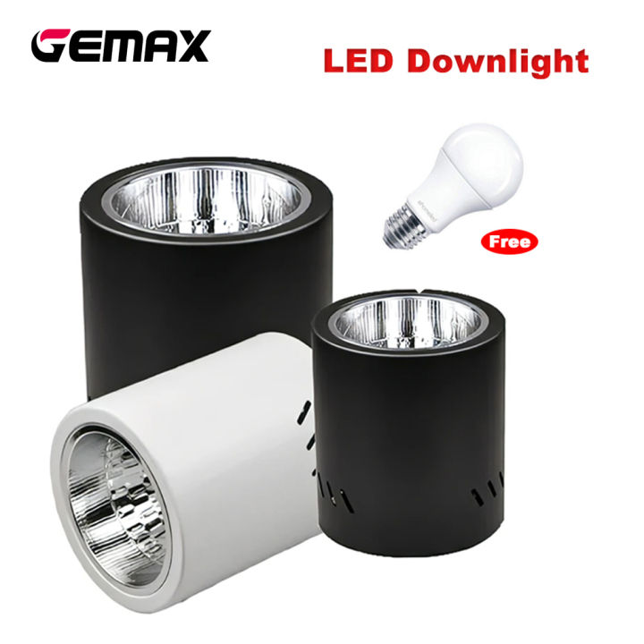 LED Downlight Ceiling Light E27 Round Surface Mounted Spotlight Pin ...