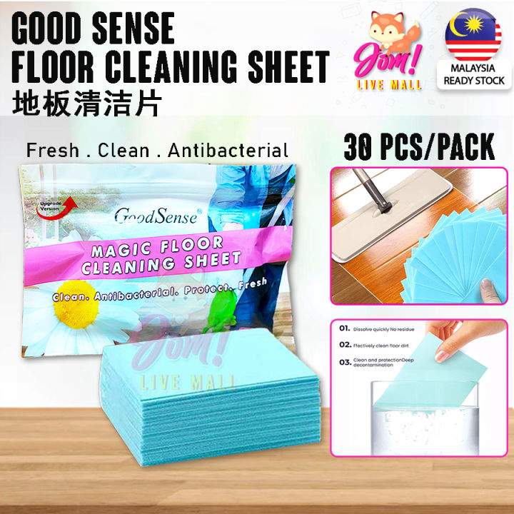 GOOD SENSE Fresh Floor Cleaning Sheet 30pcs Floor Tile Floor Cleaner 30 ...
