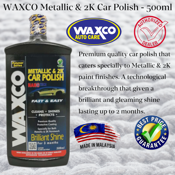 Waxco Metallic & 2K Car Polish -500ML | Lazada