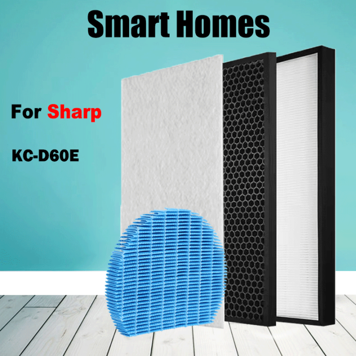 For Sharp FZ-D60HFE FZ-D60DFE FZ-A60MFE HEPA Activated Carbon ...