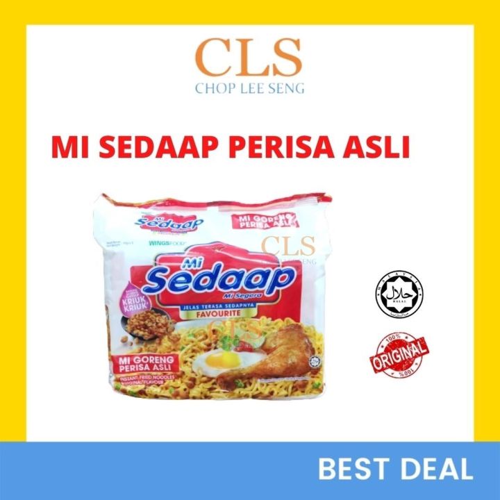 CLS Mi Sedap Sedaap Perisa Asli Instant Noodle Noodles Original Flavour 90g x 5pcs | Lazada