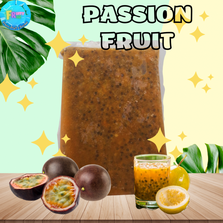 [1KG] Frozen Passion Fruit Puree Pulp Meat / Isi Puri Buah Markisa ...