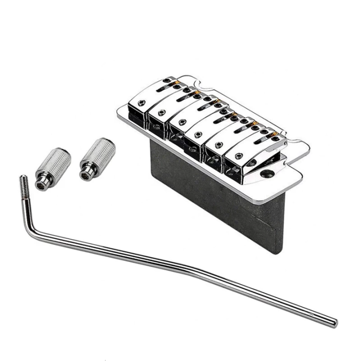 Aluminum Alloys 4 String Instrument Bridge With Chrome T Saddles Wheels ...