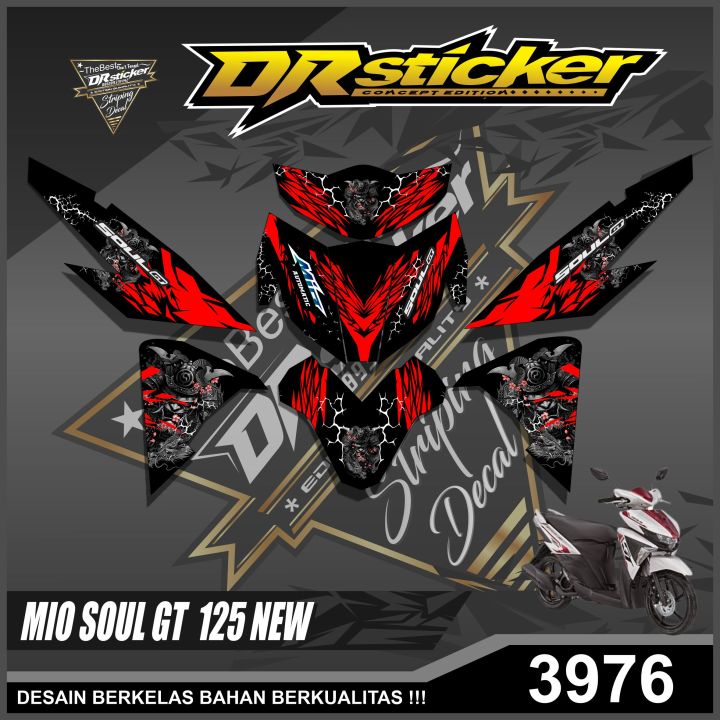 3976 Decal Variasi Fullbody Motor Mio Soul Gt 125 New Lis Variasi ...