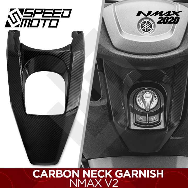 NMAX 2020 NECK GARNISH CARBON / IGNITION LOCK GARNISH CARBON COVER NMAX ...