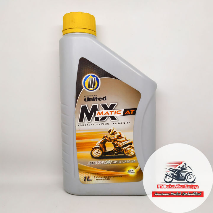 United Oil 4T MX Matic 10W30 1 Liter - Oli Motor Matic Aerox, NMAX, ADV ...