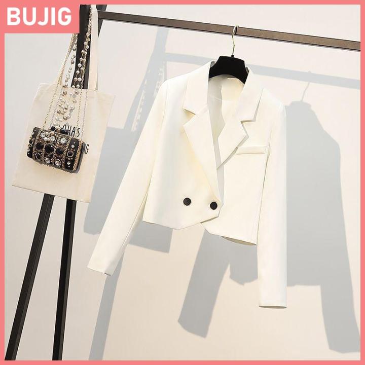 BUJIG เสื้อเบลเซอร์แขนยาวสีดำสำหรับผู้หญิงเสื้อโค้ทงานศพแบบเรียบ ...