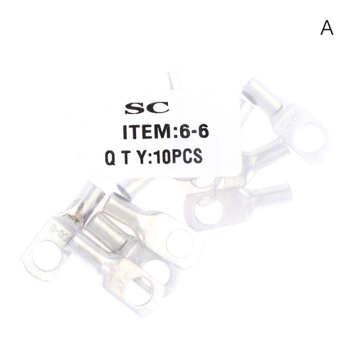 LEI 10PCS 4-25mm Assortment Tinned Copper Lugs Ring Crimp Terminals ...