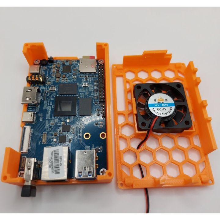Orange Pi 5 Case in Red Orange and other Colors Fits 40mm Fan | Lazada PH