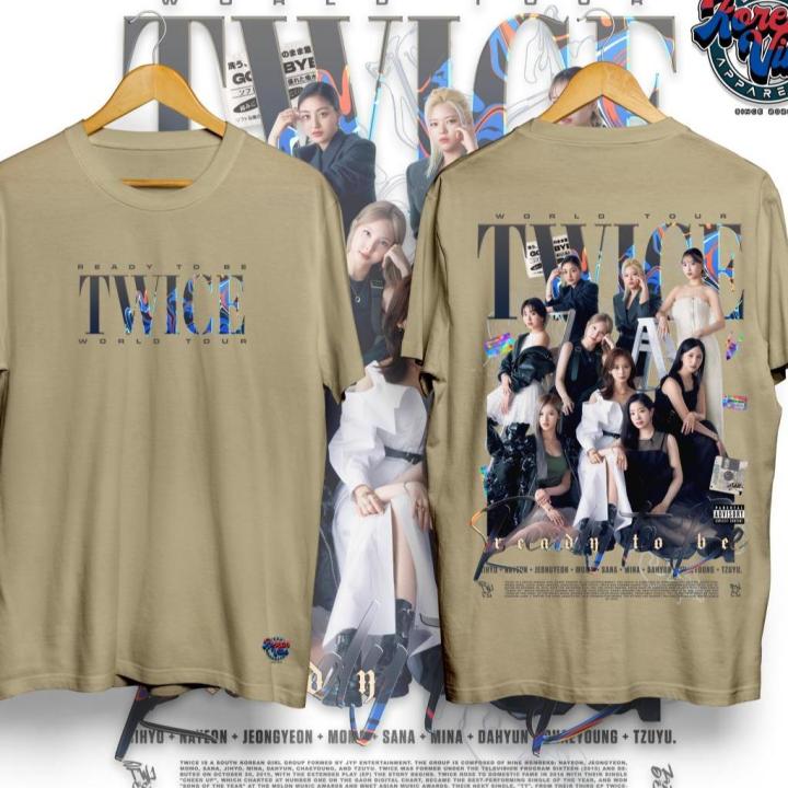 KOREAN VIBE APPAREL TWICE WORLD TOUR GRAPHIC COTTON TSHIRT FOR MEN AND ...