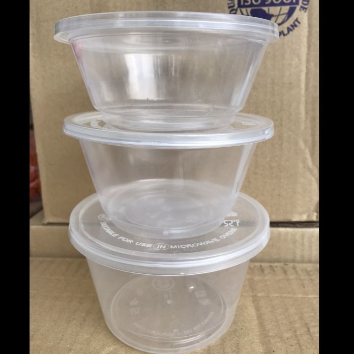Microwave Disposable Plastic Round Food Container / Take Away Container ...