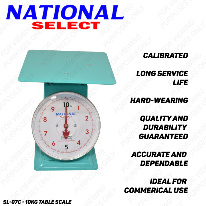 National Select Flat Plate Table Scale (SL-07C) Timbangan Kilohan ...