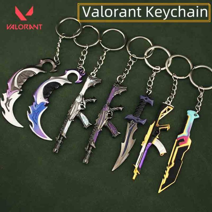 Valorant KeyChain Riot Games Key holder Souvenir Key Ring Acrylic Phone ...