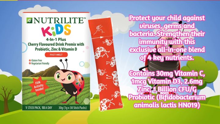Nutrilite Kids 4-In-1 Plus (kids General health) *Vegetarian Friendly ...