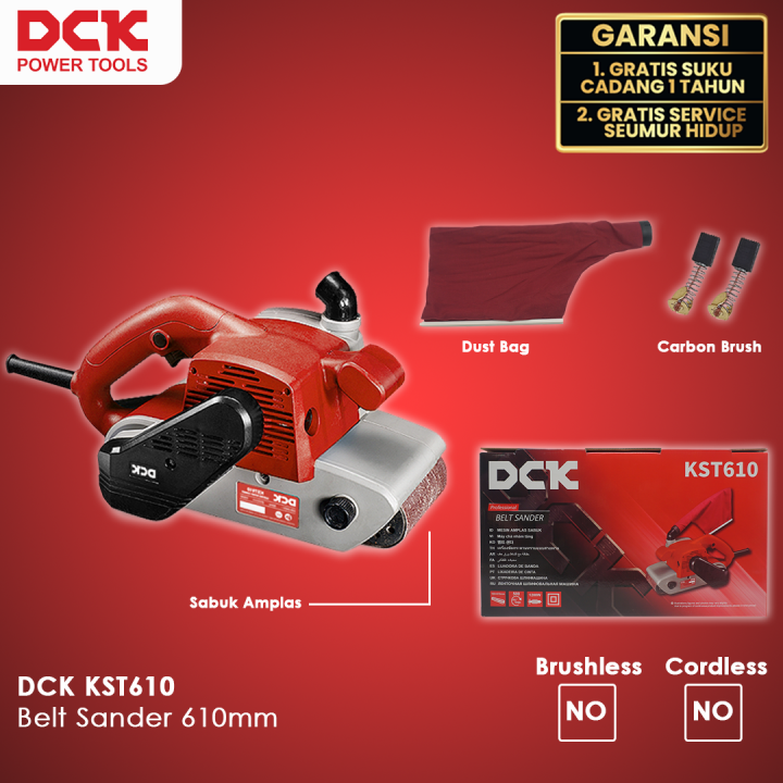 DCK KST610 Belt Sander 610mm / Mesin Amplas / Amplas Sabuk / Ampelas ...