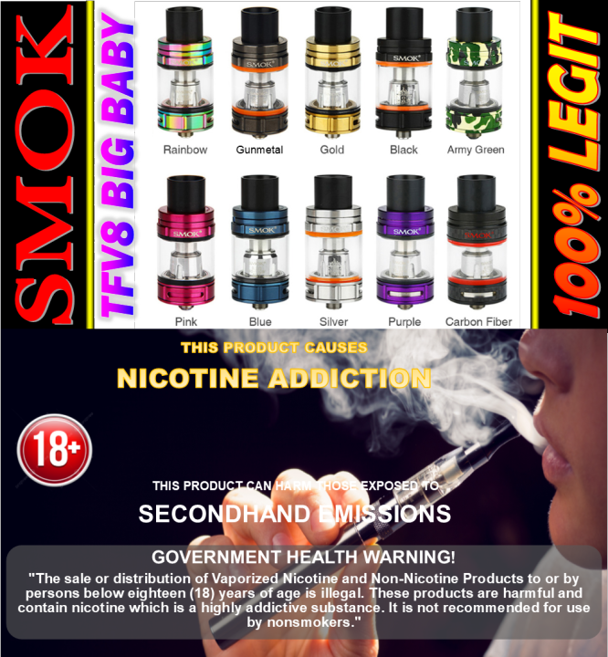 SMOK TFV8 Big Baby Atomizer Tank | Lazada PH