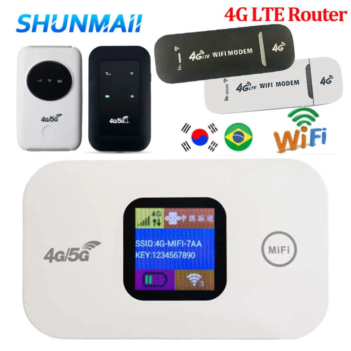 Portable 4G LTE WiFi Router 150Mbps Wireless Unlocked Modemocket Wifi ...