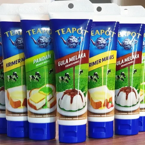 Teapot Susu Pekat Tube Gula Melaka/Krimer Manis/Pandan 180g | Lazada
