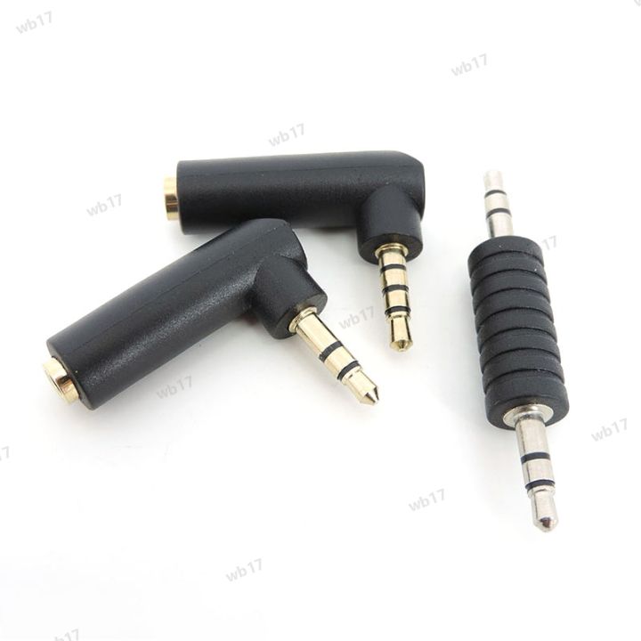 Gold plated 3.5 jack Right Angle male Female to 3.5mm 3/4Pole Male ...