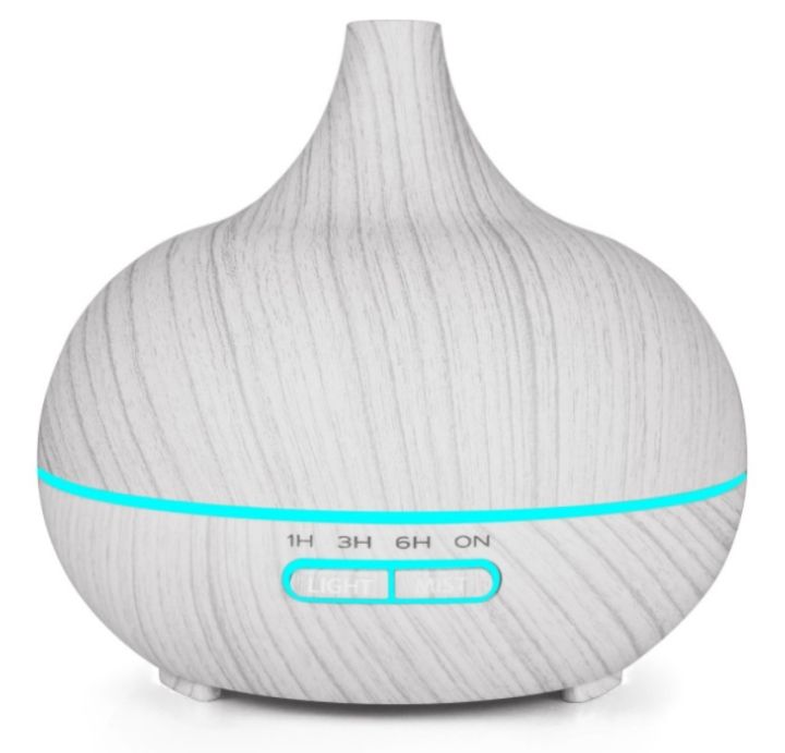 Electric Humidifier Essential Aroma Oil Diffuser Ultrasonic Wood Grain ...