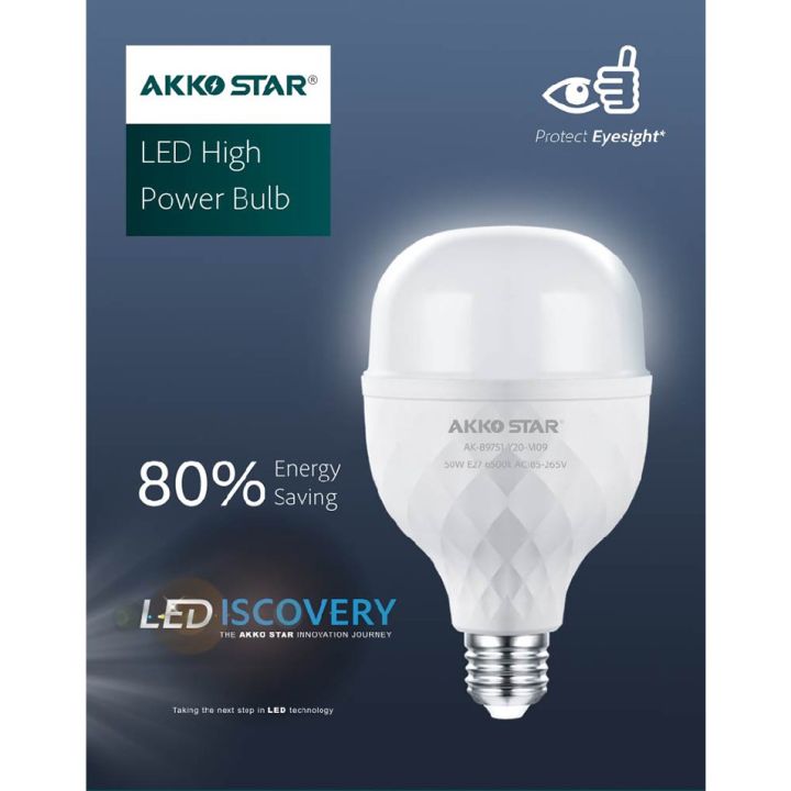 Bóng Đèn LED tròn tiết kiệm điện - AKKO STAR ( 15W / 20W / 30W / 40W / 50W ) | Lazada.vn