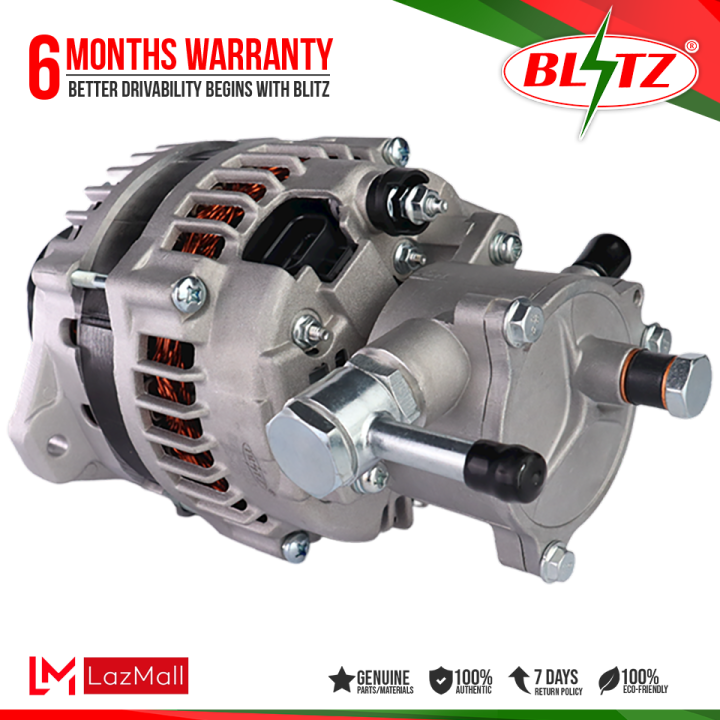BLITZ ALTERNATOR ASSEMBLY ISUZU 4HF1 WITH PUMP 2 TERMINAL 24V / 80A 3 ...