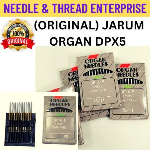 (ORIGINAL) Jarum DPx5 Mesin Jahit Lurus Singer /Original Organ Needle ...